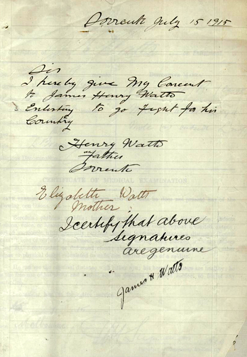 James Henry Watts | Nepean Historical Society